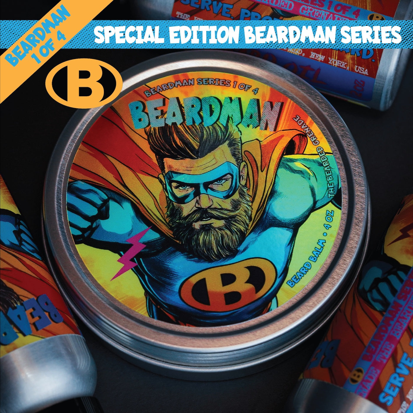 Beardman - Beard Balm (4 oz) – THE BEARDED GRENADE