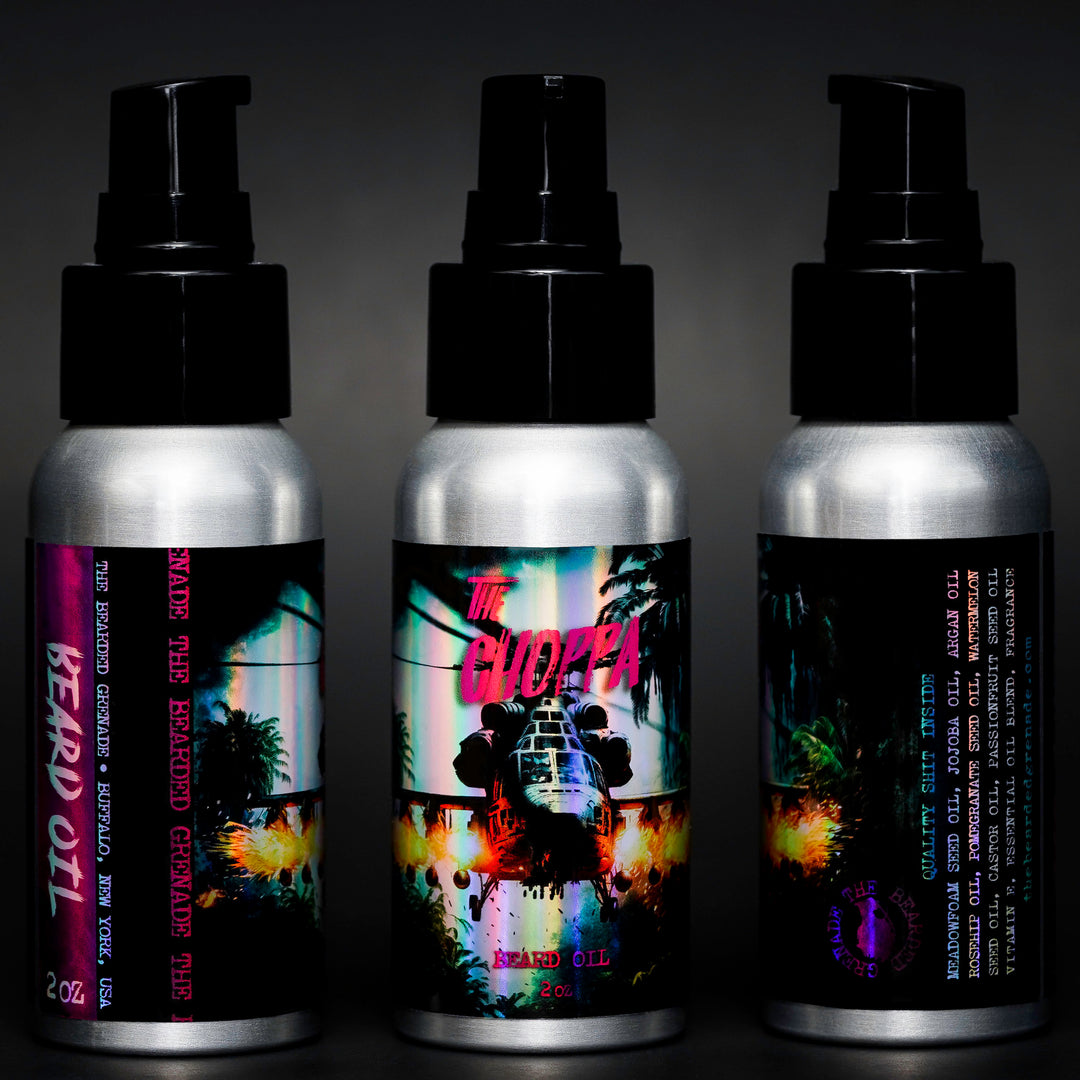 The Choppa Beard Oil (2 oz) – THE BEARDED GRENADE
